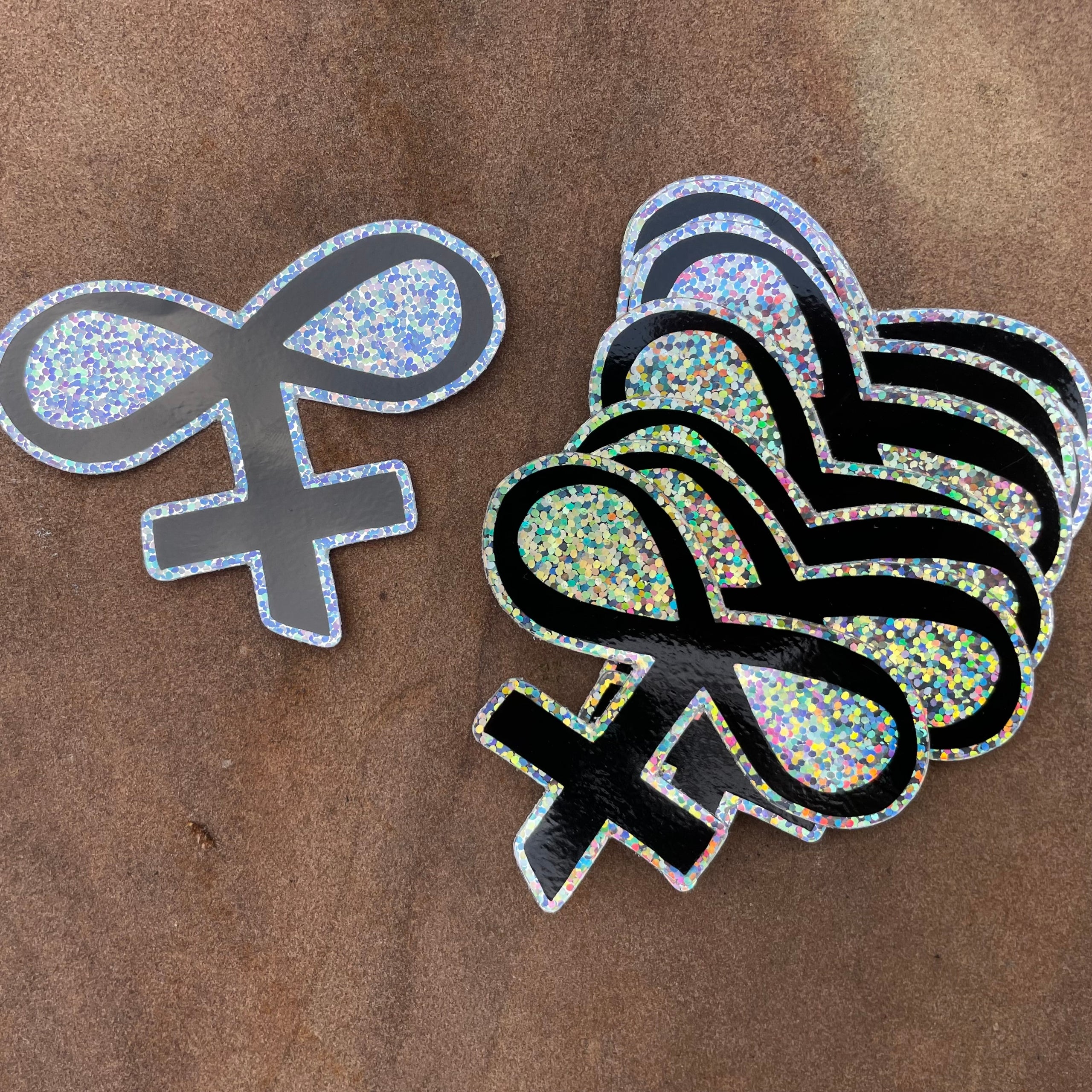 Holographic Infinity Sticker | Stained Glass Association of America